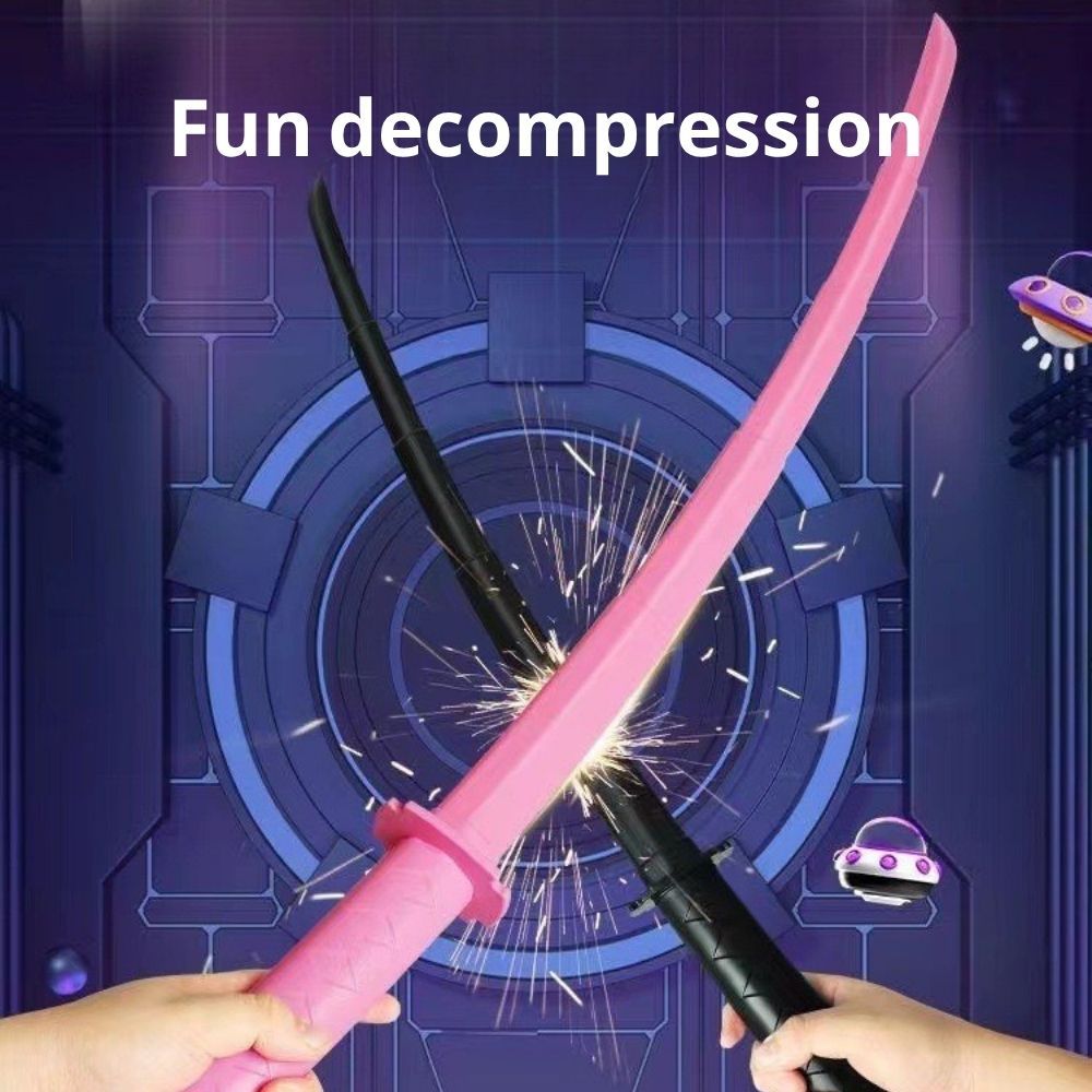 3D Gravity Knife Katana Stretchable Cos props Decompression Toy ...