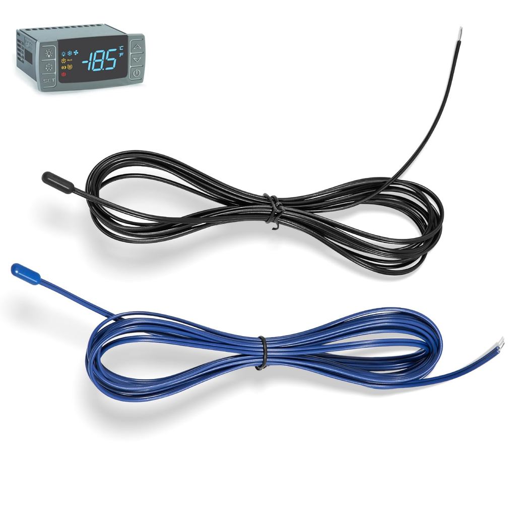 Temperature Probe Sensors | Durable Stainless Steel (Black/Blue ...