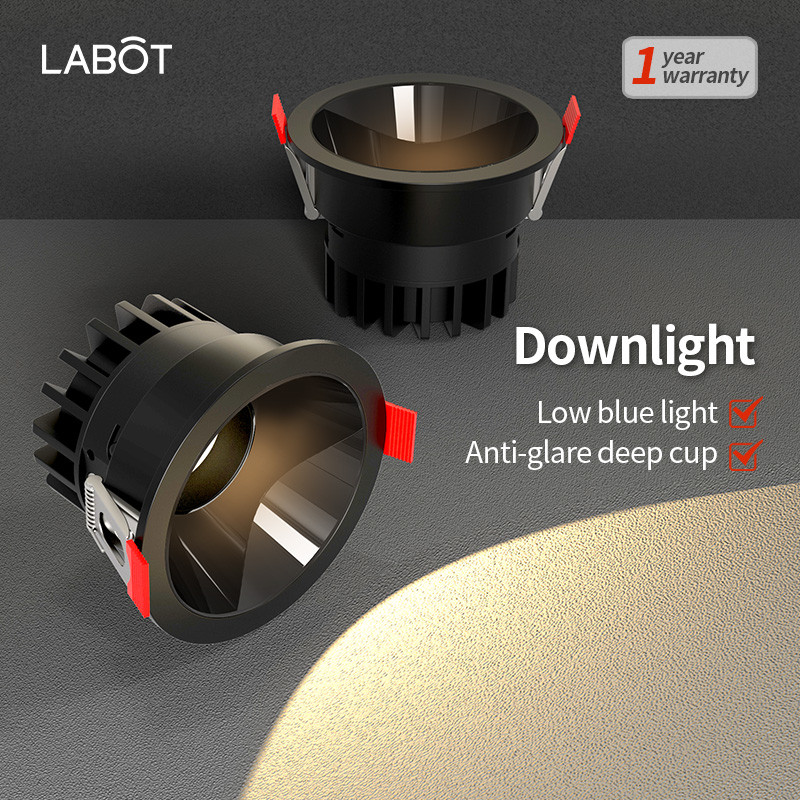Black Downlight LED Recessed Downlight 75mm Opening Hole Size Morden ...