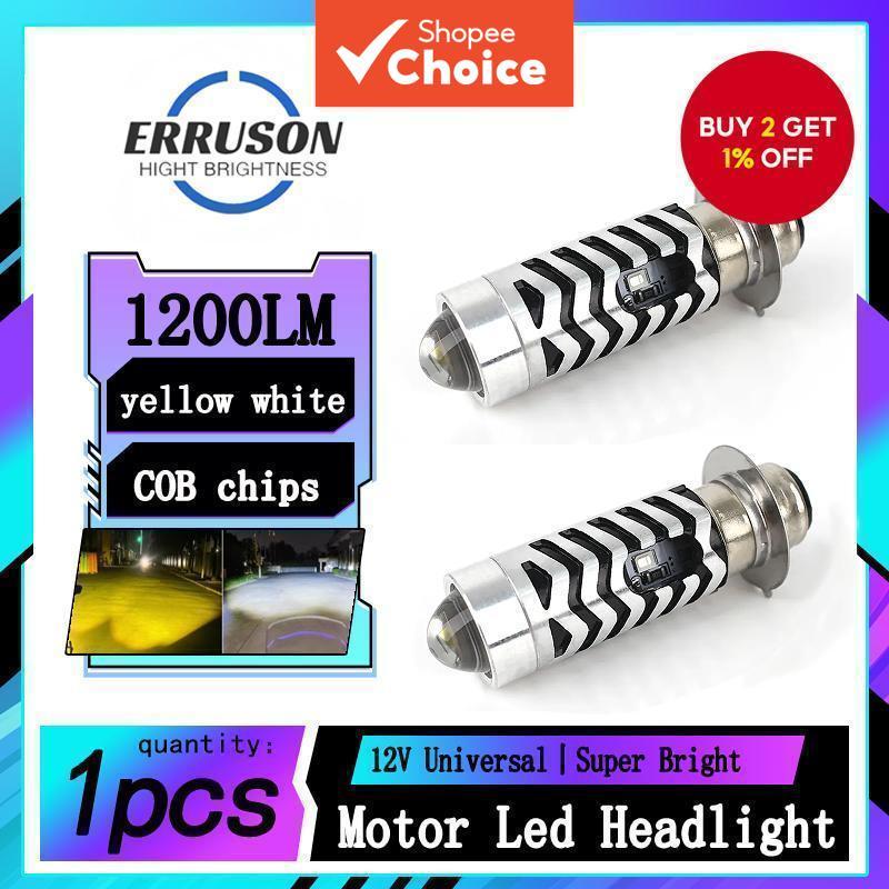 Motorcycle T19/H4/B35 LED Headlight Bulb with Parking Light Universal ...
