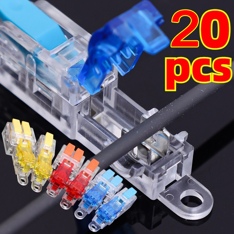 LT-T1 L1-T2 Wire Quick Connector - 1/2 Pin Terminal Block - T Type ...