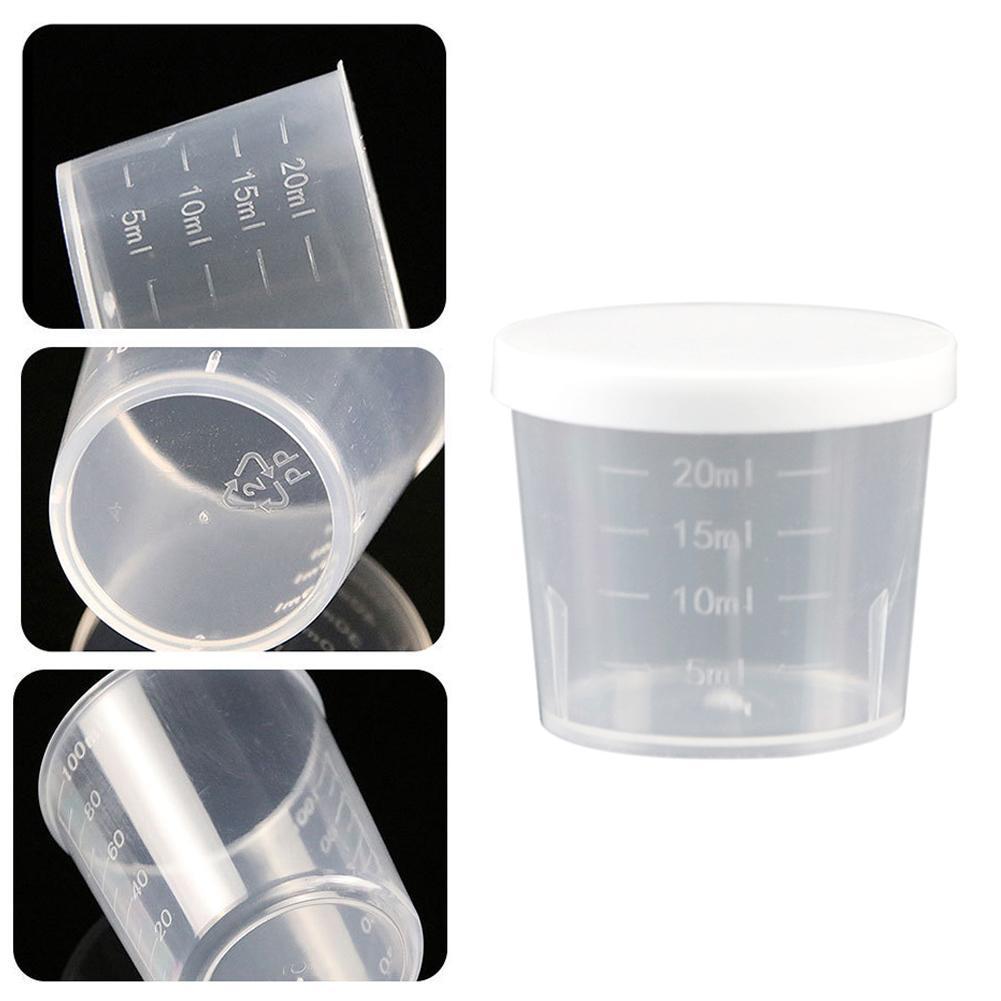 Medicine Medication Plastic Measure Guided Measuring Container Cup 20 ...