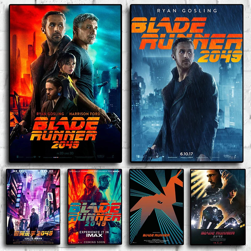 Blade Runner 2049 Poster Classic Sci-fi Movie Retro Quality Canvas ...