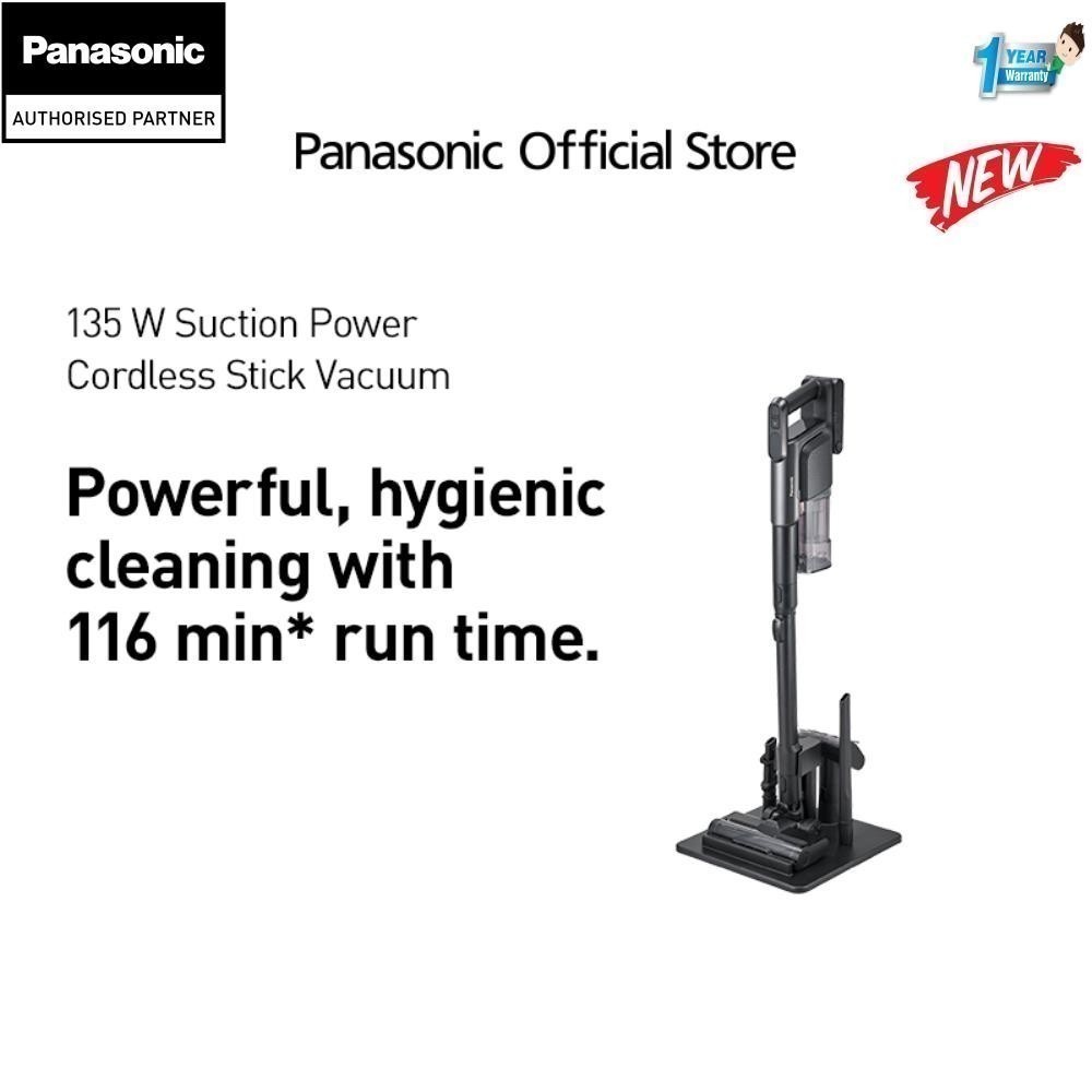 PANASONIC MC-SBR70 CORDLESS STICK VACUUM CLEANER POWERFUL, HYGIENIC ...