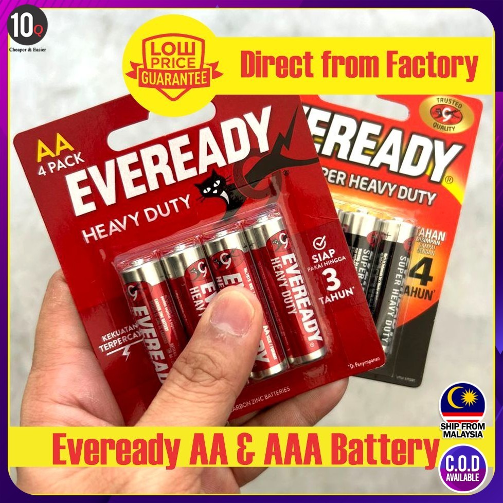 EVEREADY Super Heavy Duty Battery Original AA Bateri AAA Wholesales ...