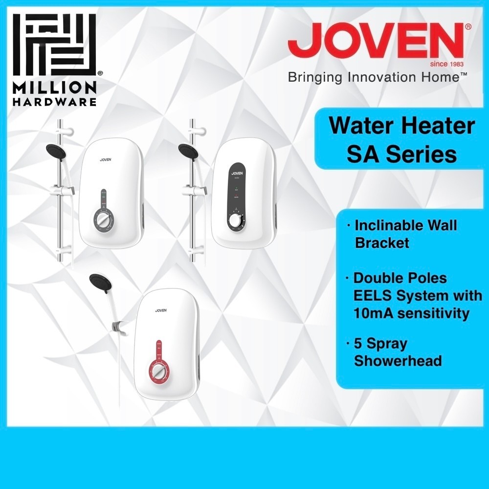 Joven Water Heater Splash Proof IP25 Casing & Double Pole EELS System ...