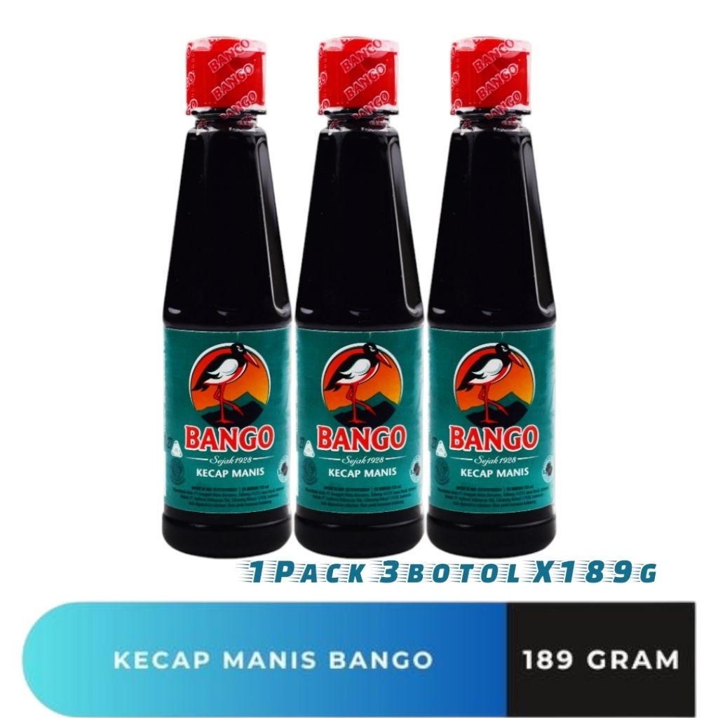 Bango Kecap Manis Kemasan Botol 189g(1Pack isi 3botol) | Shopee Malaysia