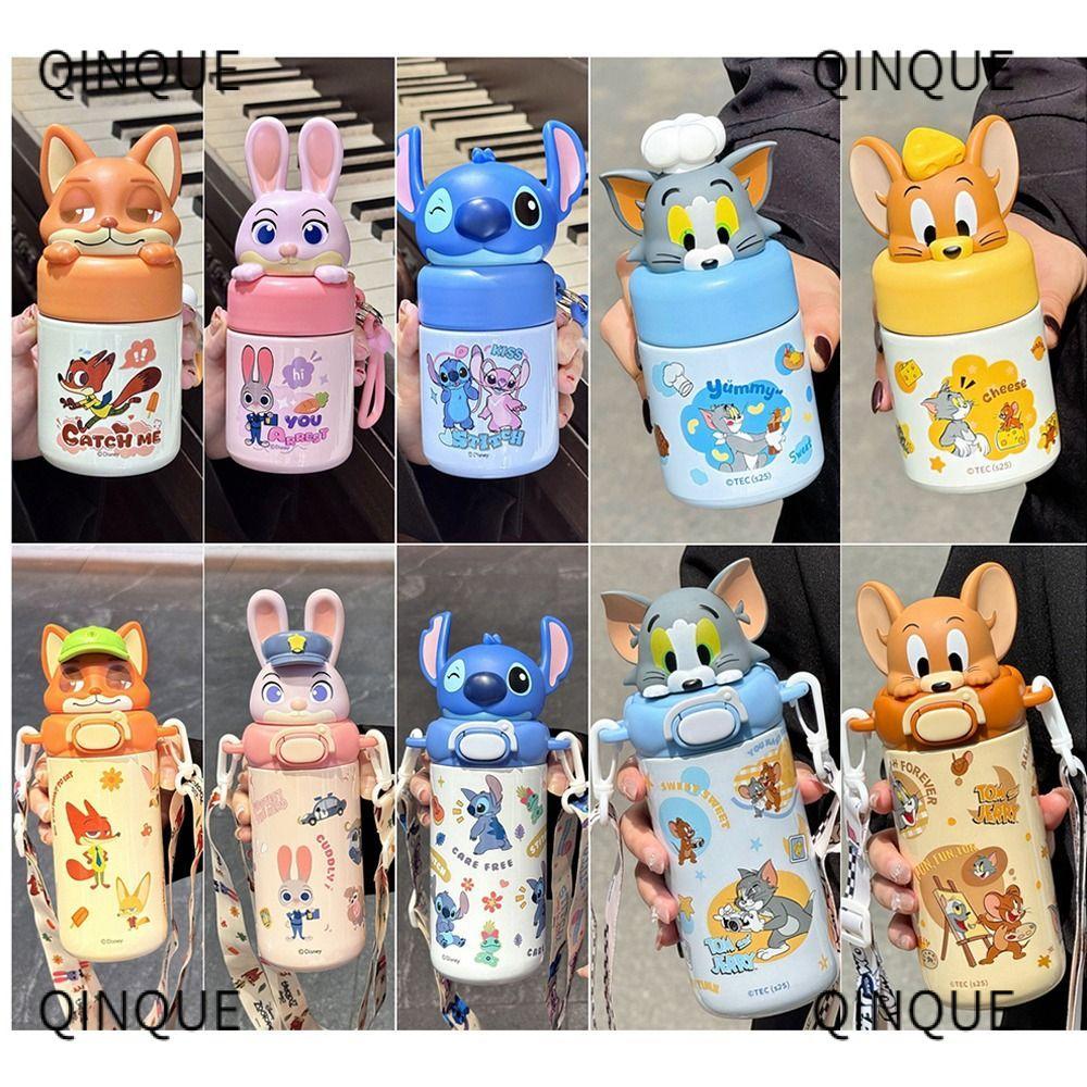 QINJUE Vacuum Flask, 316 Stainless Steel 200/480ML Disney Stitch ...