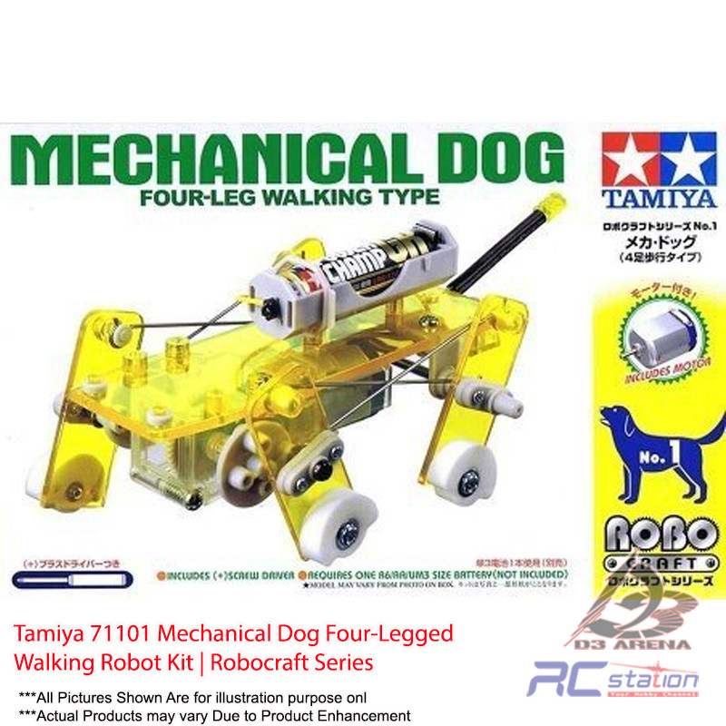 Tamiya #71101 Mechanical Dog Four-Legged Walking Robot Kit | Robocraft ...