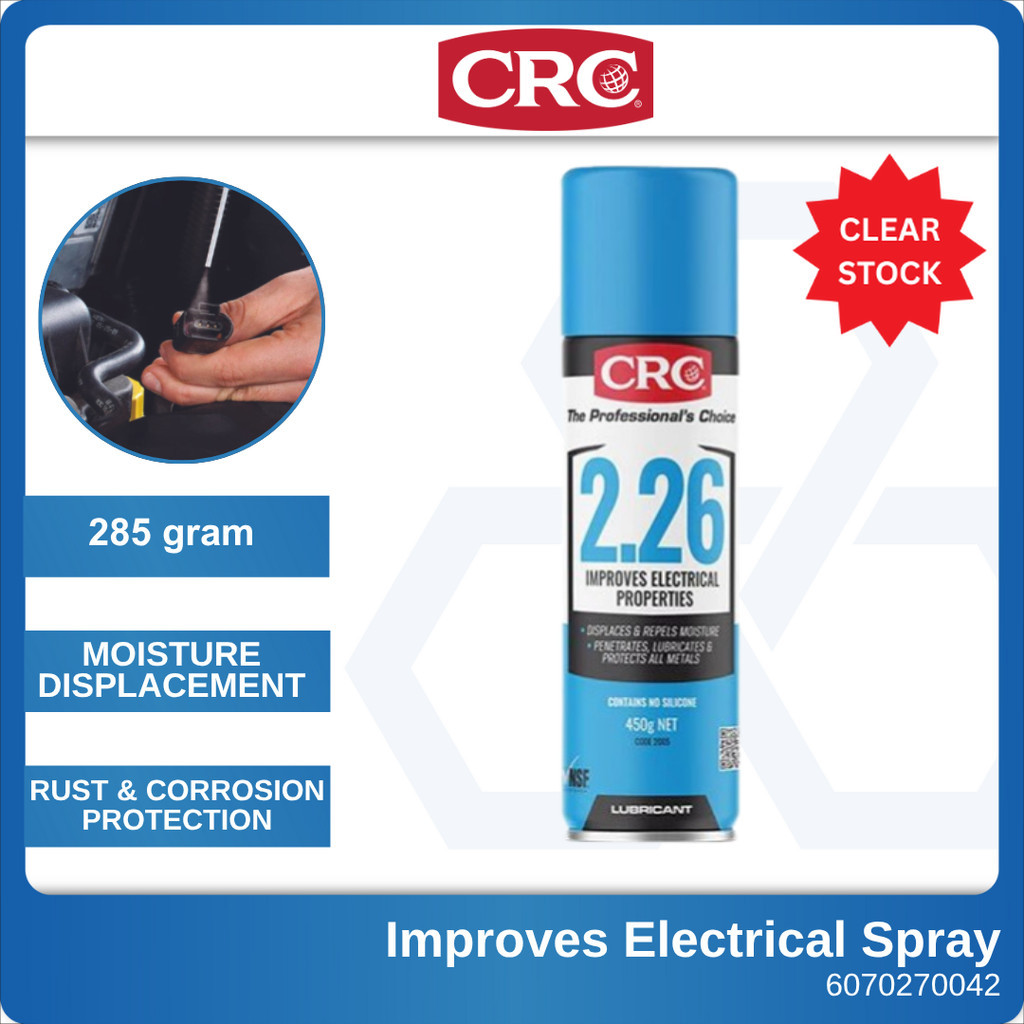 CRC 2005 2-26 Electrical Contact Cleaner Spray 450g | Multi-Purpose ...
