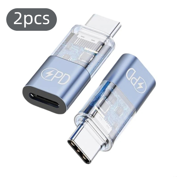2pcs High Speed USB C Adapters Upgrades Flashing Quick Charge Universal ...