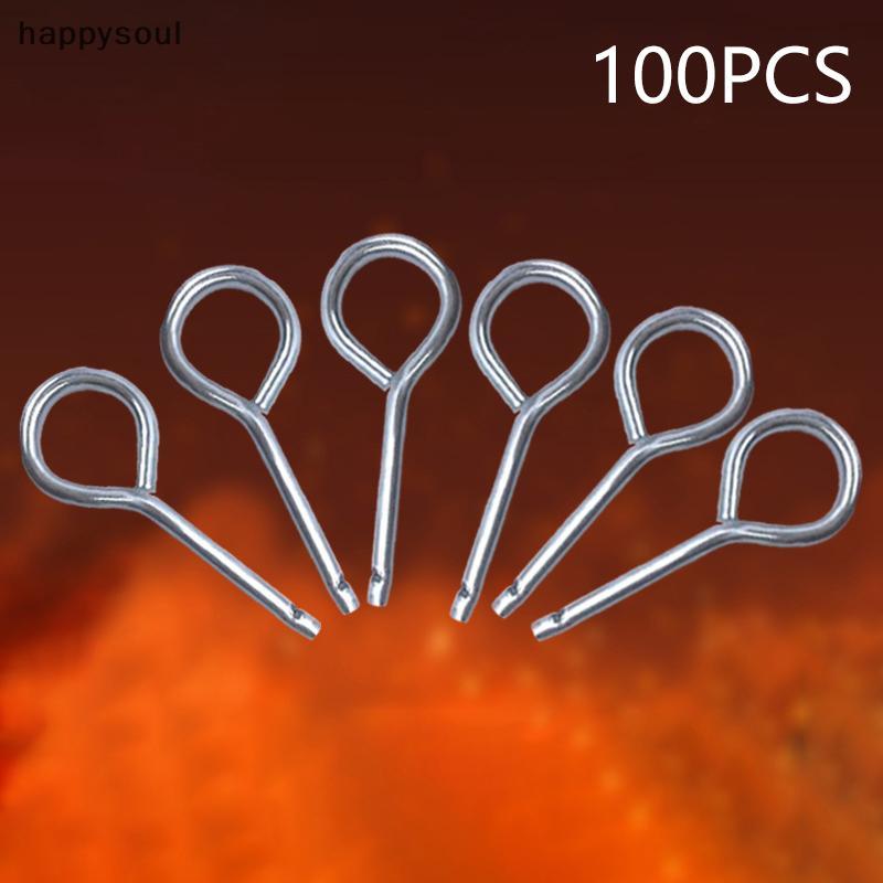 MY 100 PCS Fire Extinguisher Supplies Round Iron Pin With Hole Valve ...