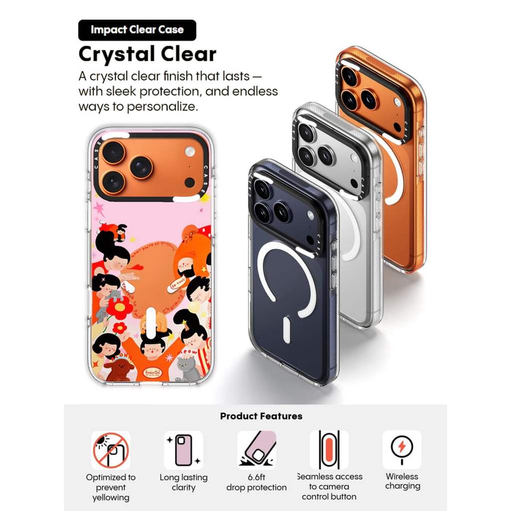 CASECASE X Play Together Case Impact Clear Magnetic suction Case for ...