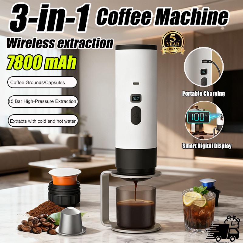 3 in 1 portable capsule coffee machine American Italian espresso ...