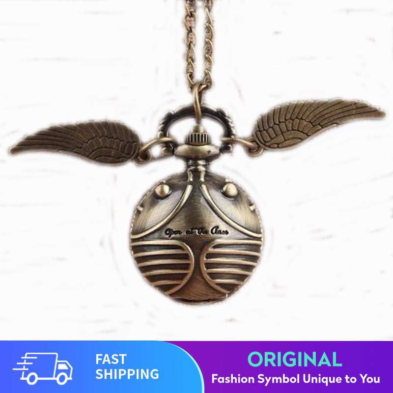Haqiu Wings Flying Thief Pocket Watch Quartz Movement Pendant Pocket ...