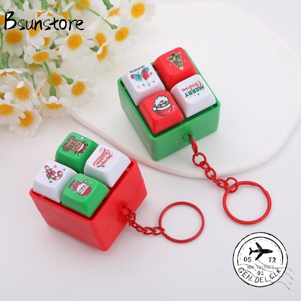 BSUNSTORE 4 Keyboard Key Toy, Christmas Gifts Fidget Decompression ...