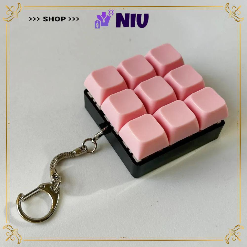 NIU Fidget Keychain, Keys Button Keycap Finger Keyboard Cap, Pass The ...