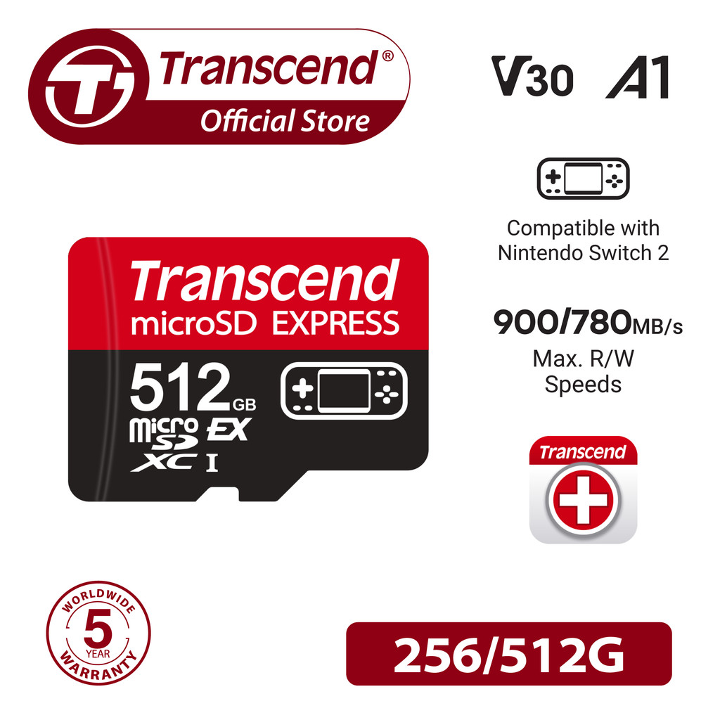 Transcend USD710S microSD PCIe Gen3 Express Memory Card (256GB/512GB ...