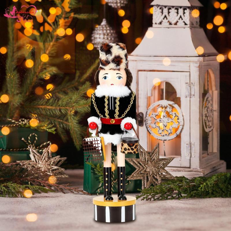 Abbraccia Female Nutcracker Figure Crafts Office Fireplace Wooden ...