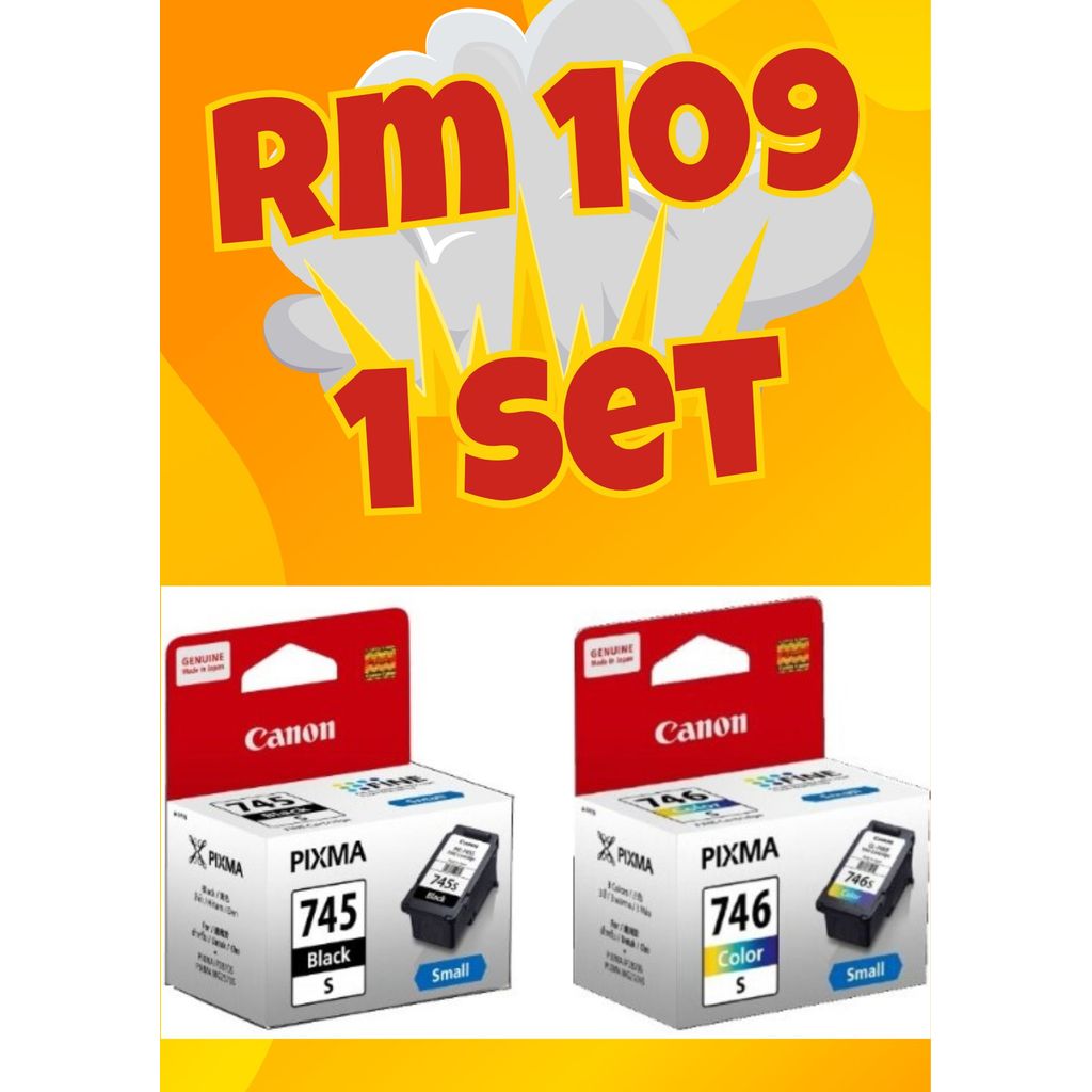 Canon Pixma Cartridge PG 745s + CL 746s | Shopee Malaysia
