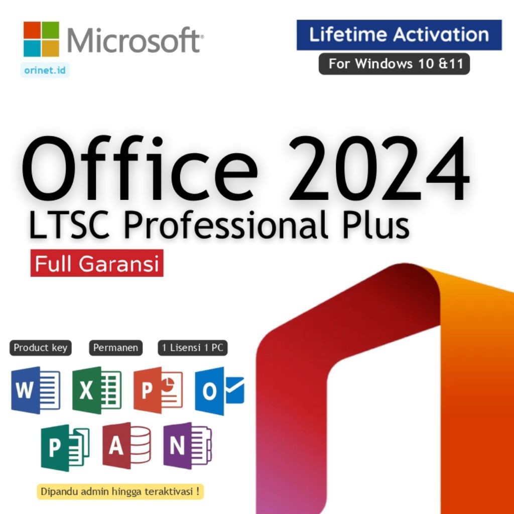 Original Microsoft Office 2024/2021/2019/2016 Pro Plus Lifetime Activation | 1-Year Guarantee ...