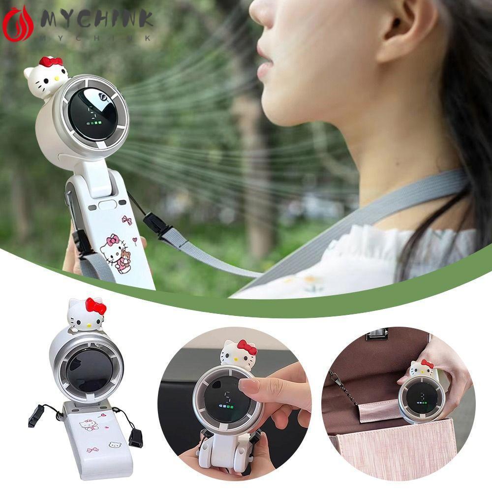 CHINK Hello Kitty Turbo Fan, Portable Foldable Hello Kitty Handheld Fan ...