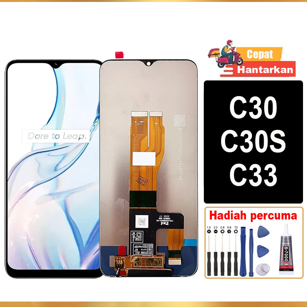 For OPPO Realme C30 C30S C33 LCD Original Display Penggantian ...
