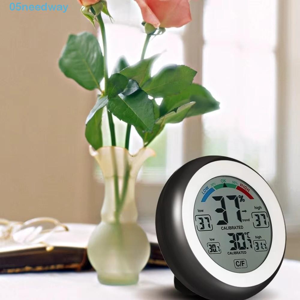 NEEDWAY Digital Thermometer Hygrometer, LCD Display Circular ...