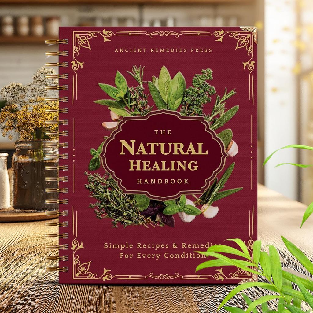 The Natural Healing Handbook, Spiral-Bound Guide for Herbal Remedies ...