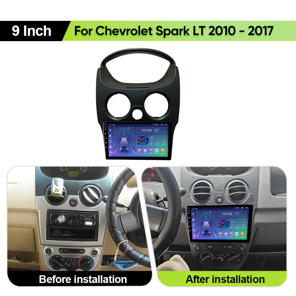 For Chevrolet Spark LT 2010-2017 Android 12 Car Radio Multimedia Video ...