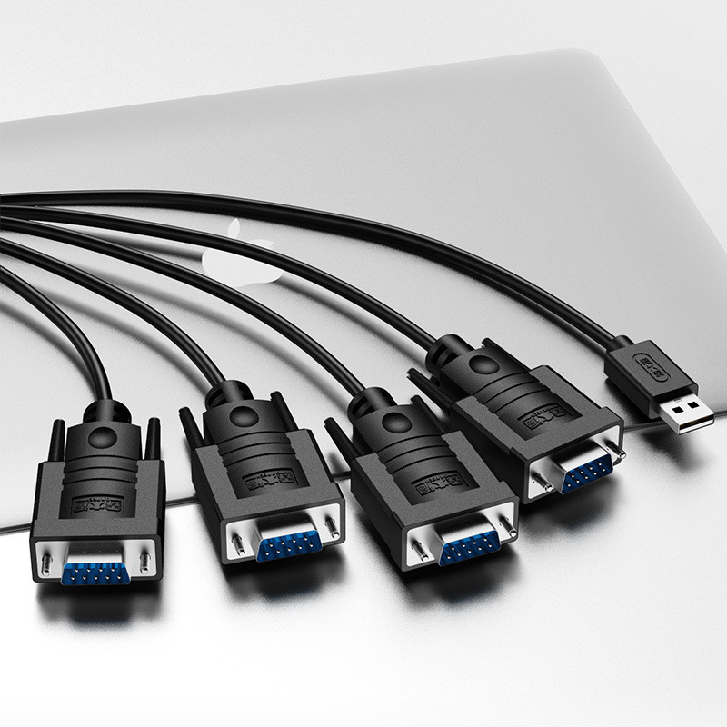 USB to RS232 Serial Cable 4/2 Port DB9 Pin COM One for Two One For Four ...