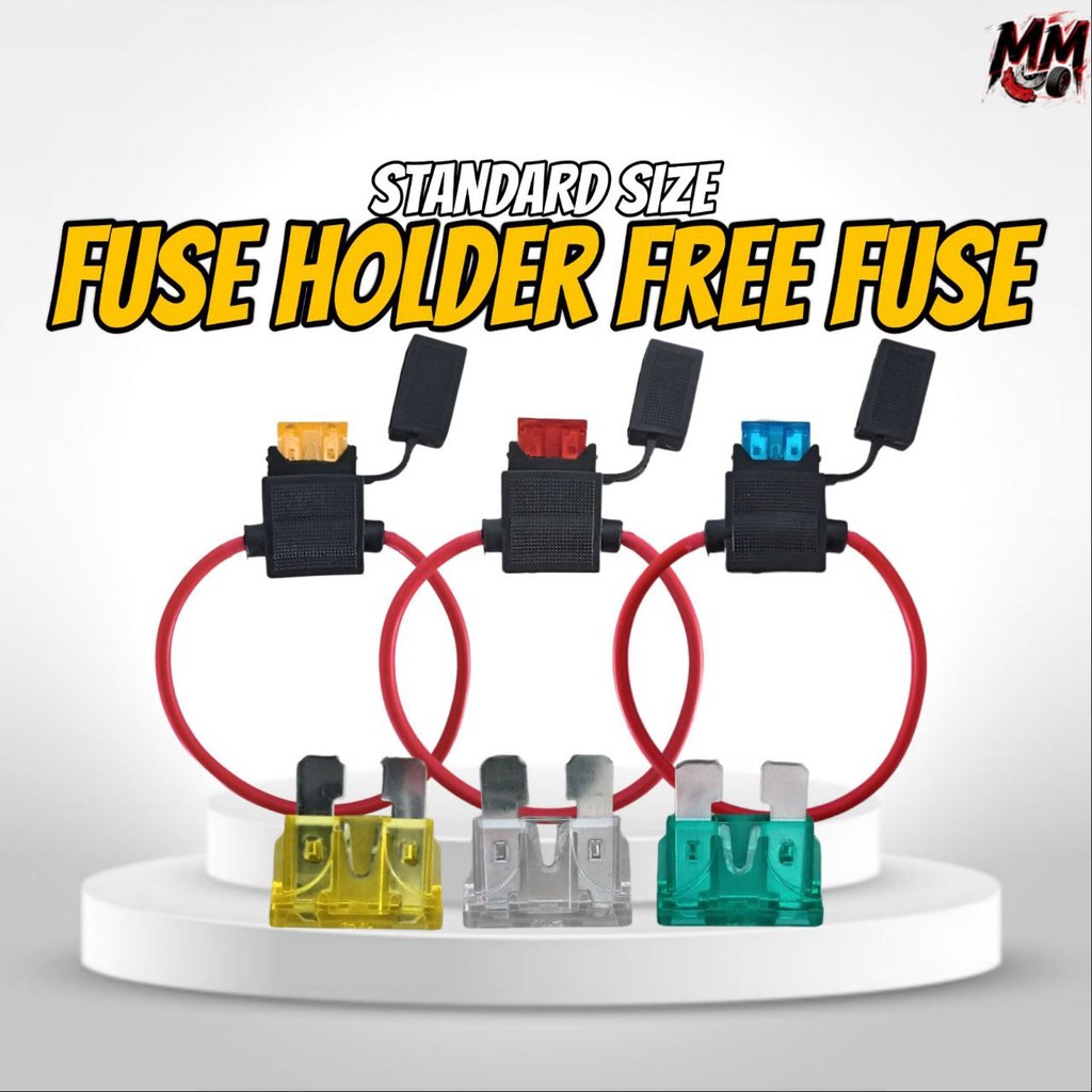 FUSE BOX HOLDER BLACK 12V/24V FOR CAR & LORRY ( FREE 5A /10A /15A /20A ...
