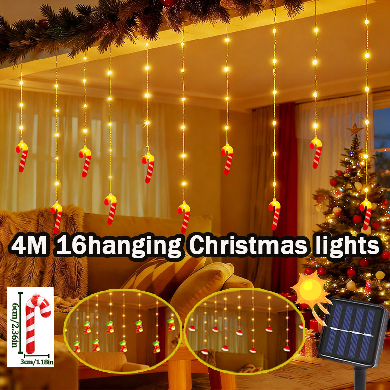 [MALAYSIA STOCK] 4M 16hanging Outdoor Fairy String Lights Solar ...