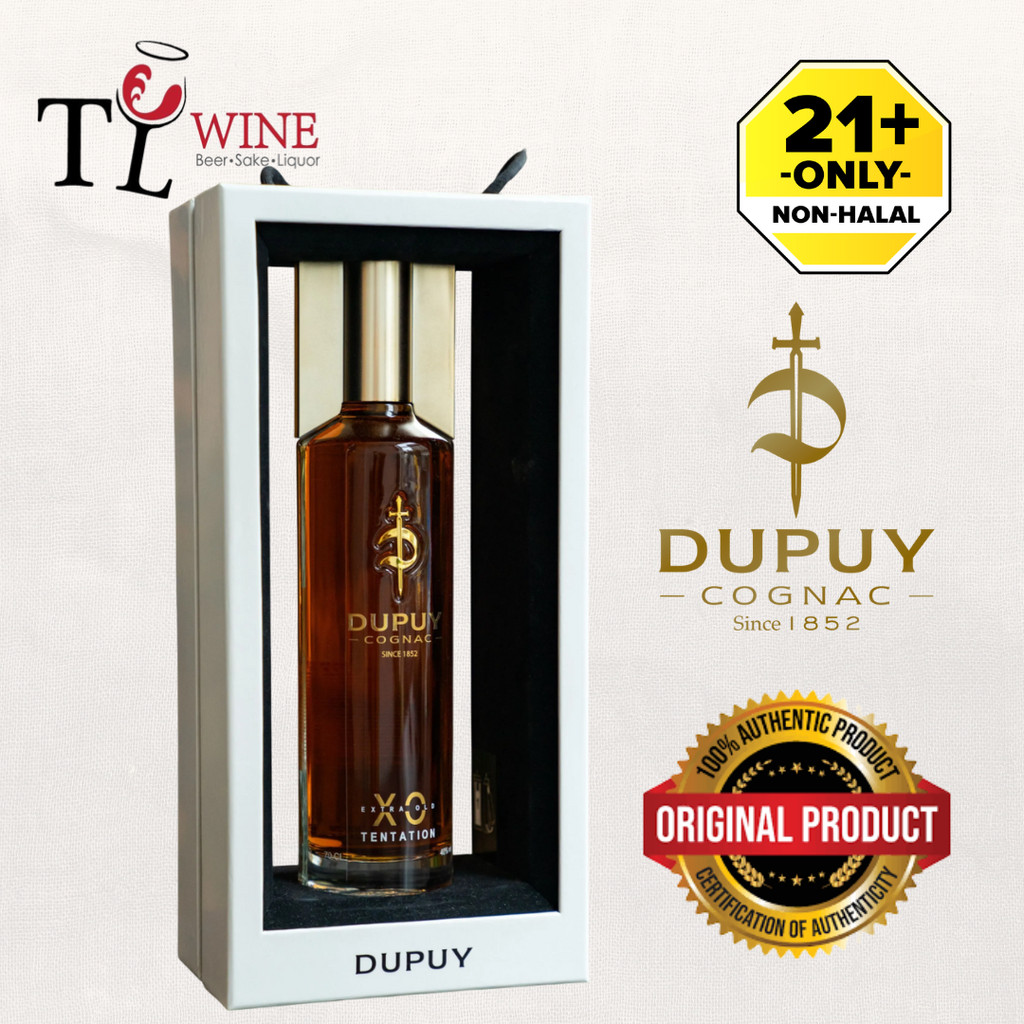 DUPUY XO Tentation Cognac Brandy Alc:40% 700ml Duty paid 100% ORIGINAL ...