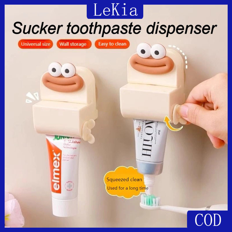 Suction Cup Toothpaste Squeezer No Drilling Adults Children's Automatic ...
