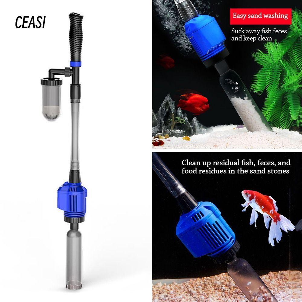 CEASI Automatic Fish Tank Cleaner, Strong Suction Multi-Function ...