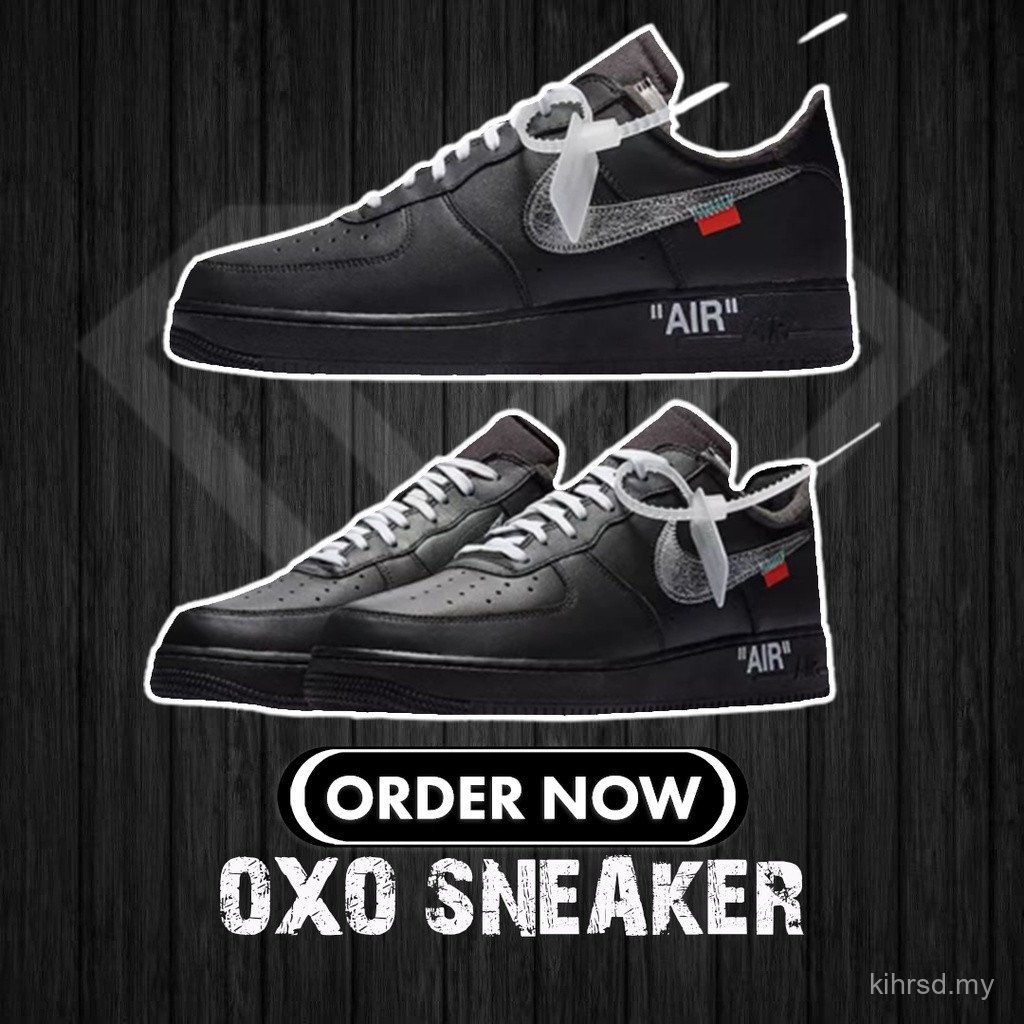 OFF WHITE X MOMA X NIKE AIR FORCE 1 07 VIRGIL BLACK AF1 OW 黑色 ...