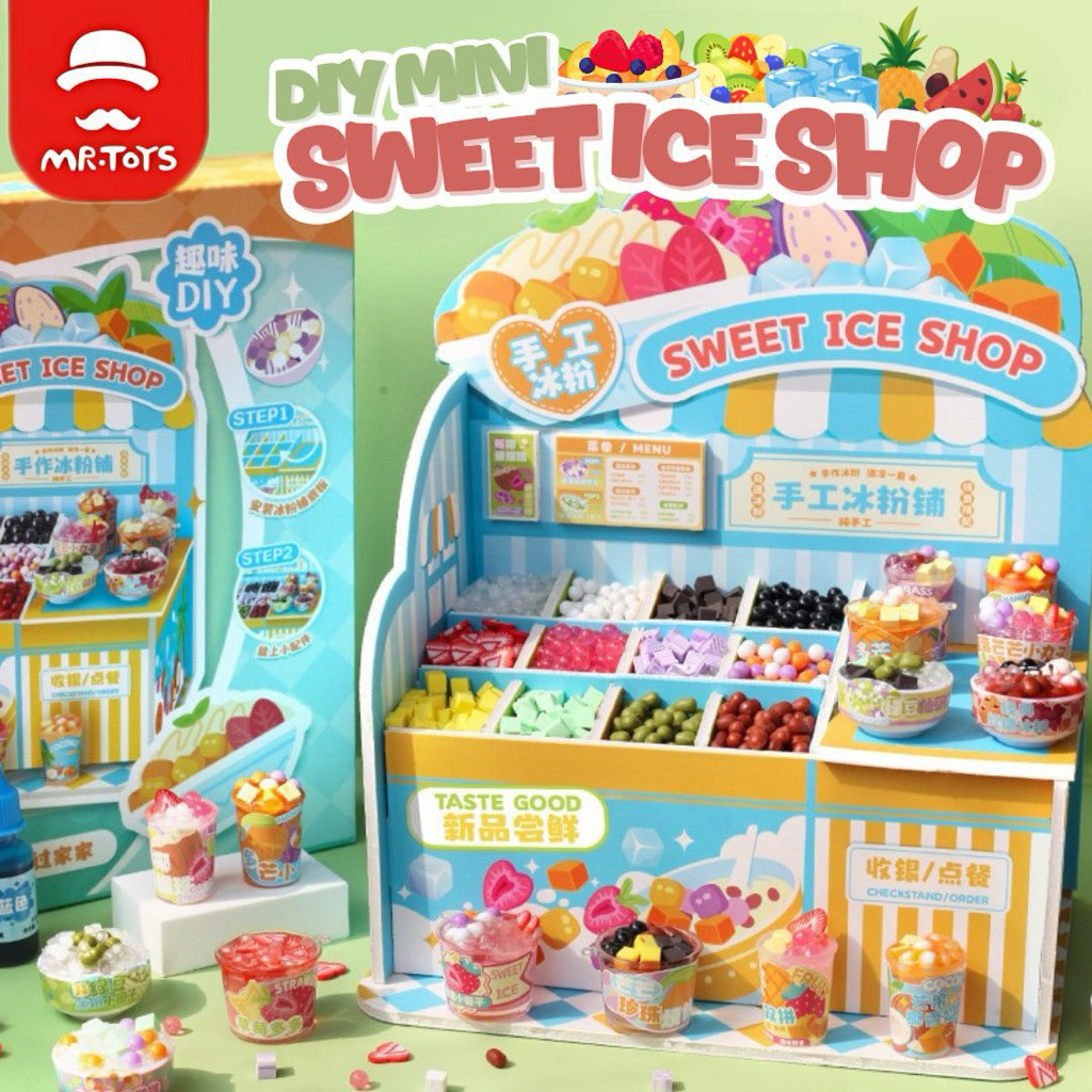 Mr Toys Sweet Ice Shop Toys DIY Ice Cream Toppings Dessert Making Arts ...