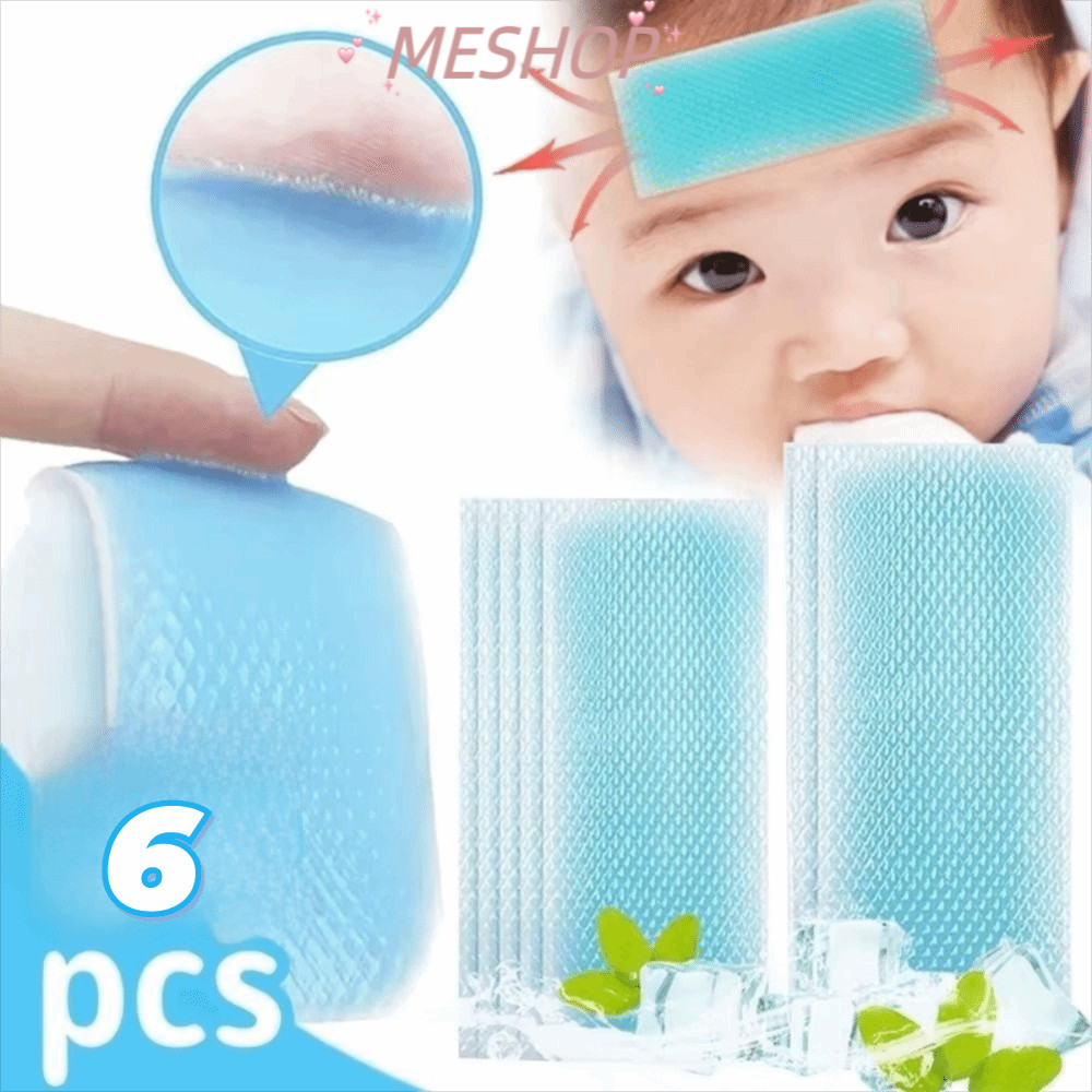 MESHOPMY 6PCS Ice Cooling Stickers, Double Sided Heatstroke Relief ...