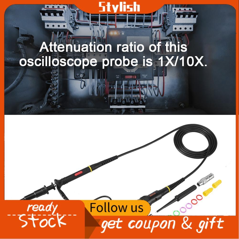 stylish365 200Mhz Oscilloscope Probe Clip Scope Test BNC End P2200 10X ...