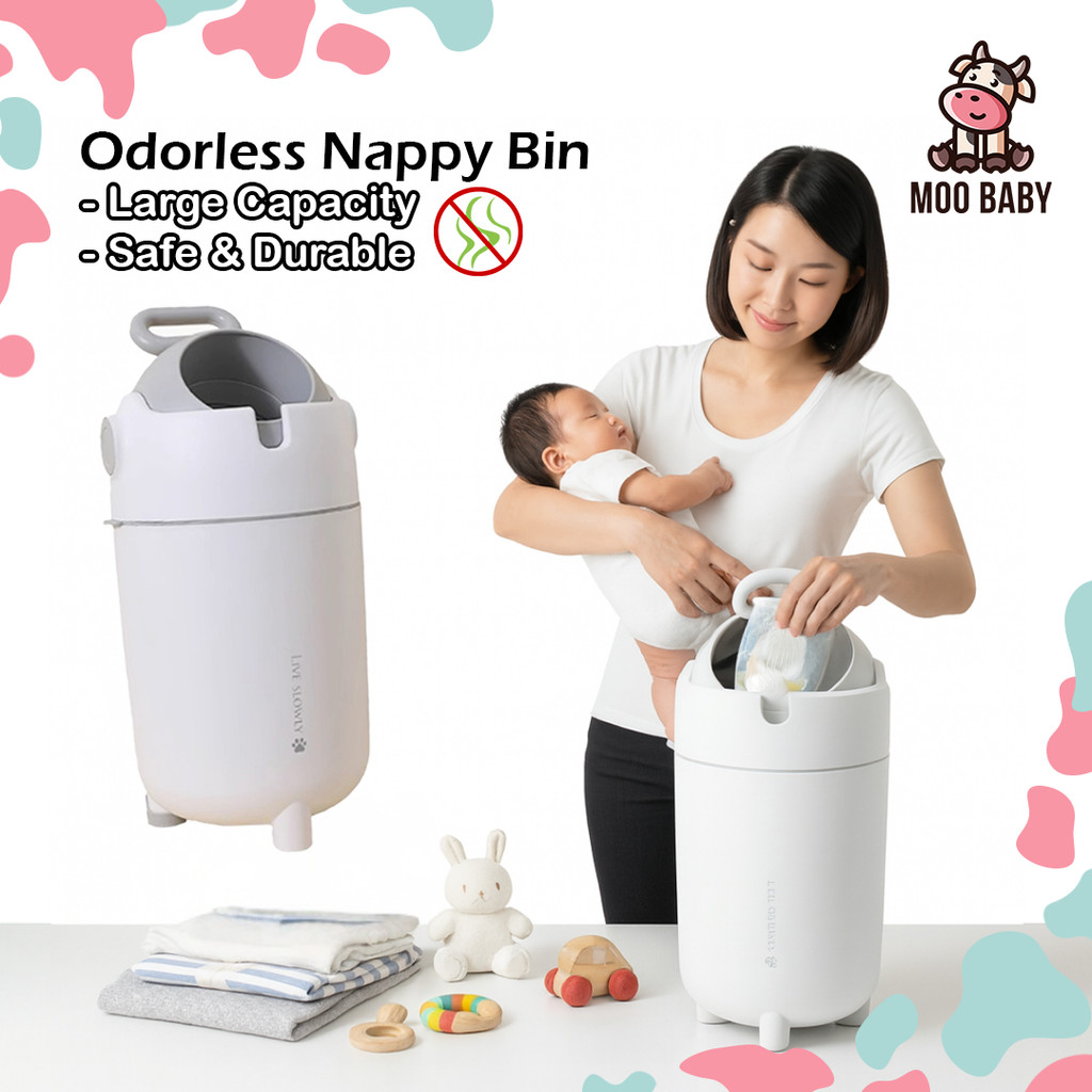 Moo Baby Tong Sampah Pampers Dustbin Nappy Bin Pampers Bin Baby Diaper ...