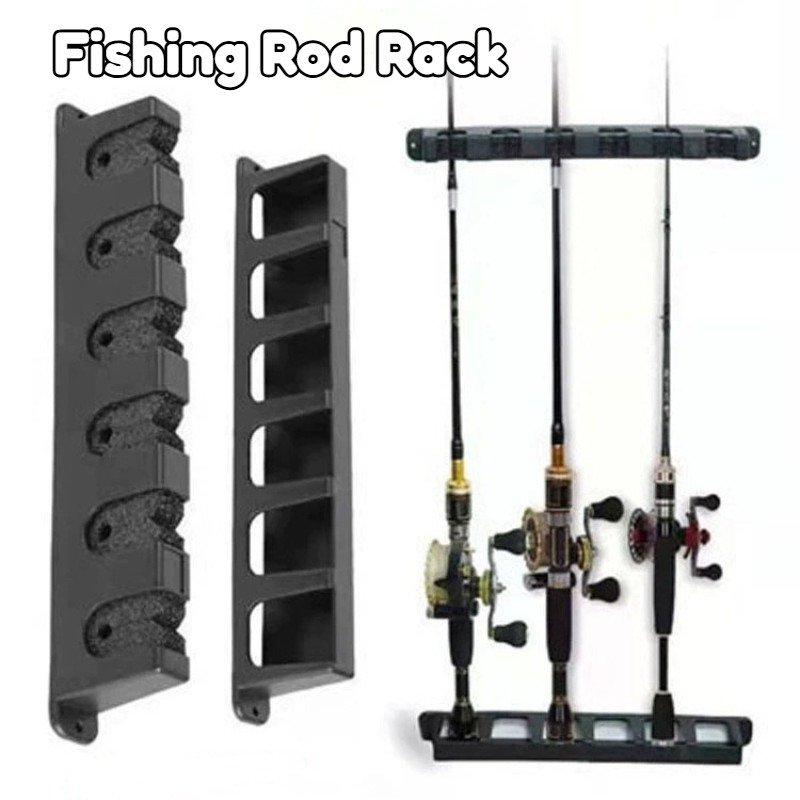 Fishing Rod Holder Wall Mount Fishing Pole Holder Fishing Rod Storage ...