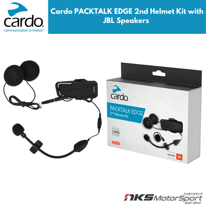 Cardo PACKTALK EDGE 2nd Helmet Kit with JBL Speakers | Shopee Malaysia