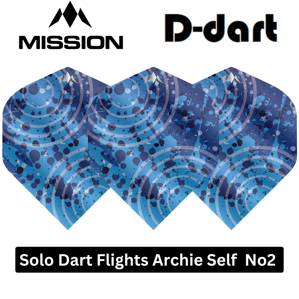 Mission Dart Flights - archie self standard (No.2) 100 Micron Darts ...