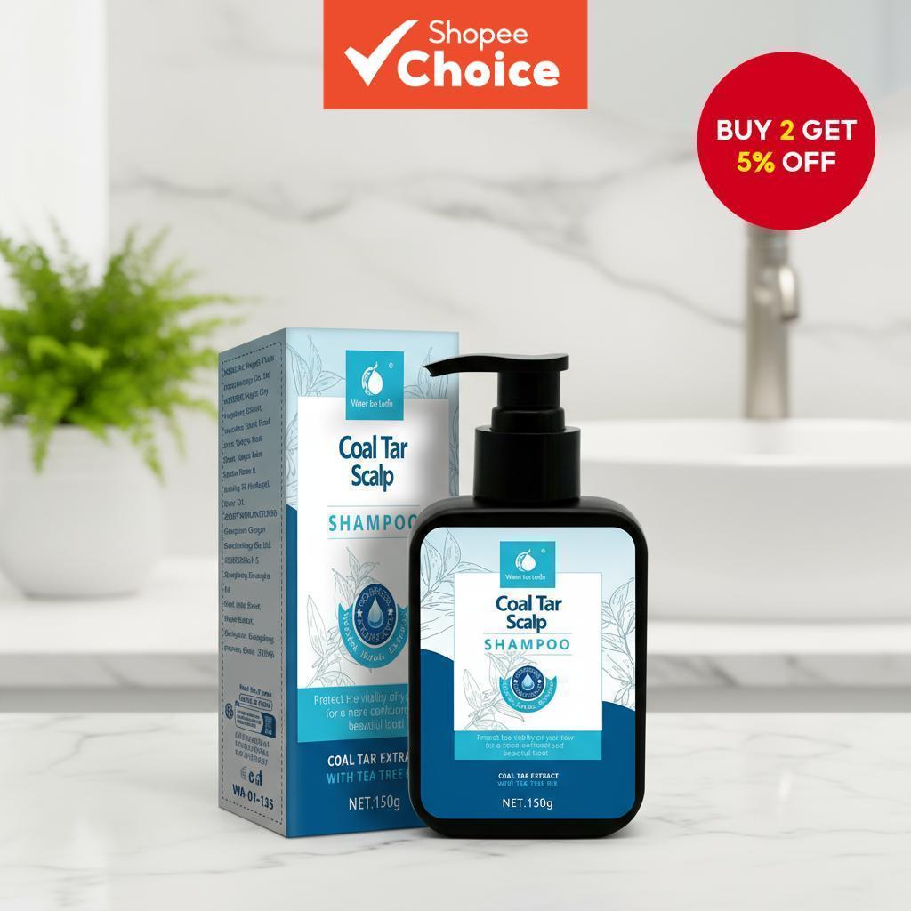 Coal Tar Extract Shampoo: 2% Tar Solution for Soothing Scalp, Psoriasis ...