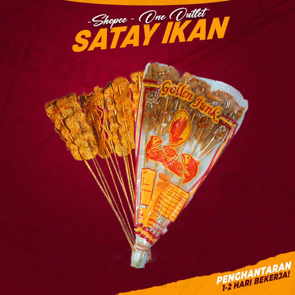 Satay Ikan Lidi Satay Ikan Cap Golden Boat | Shopee Malaysia
