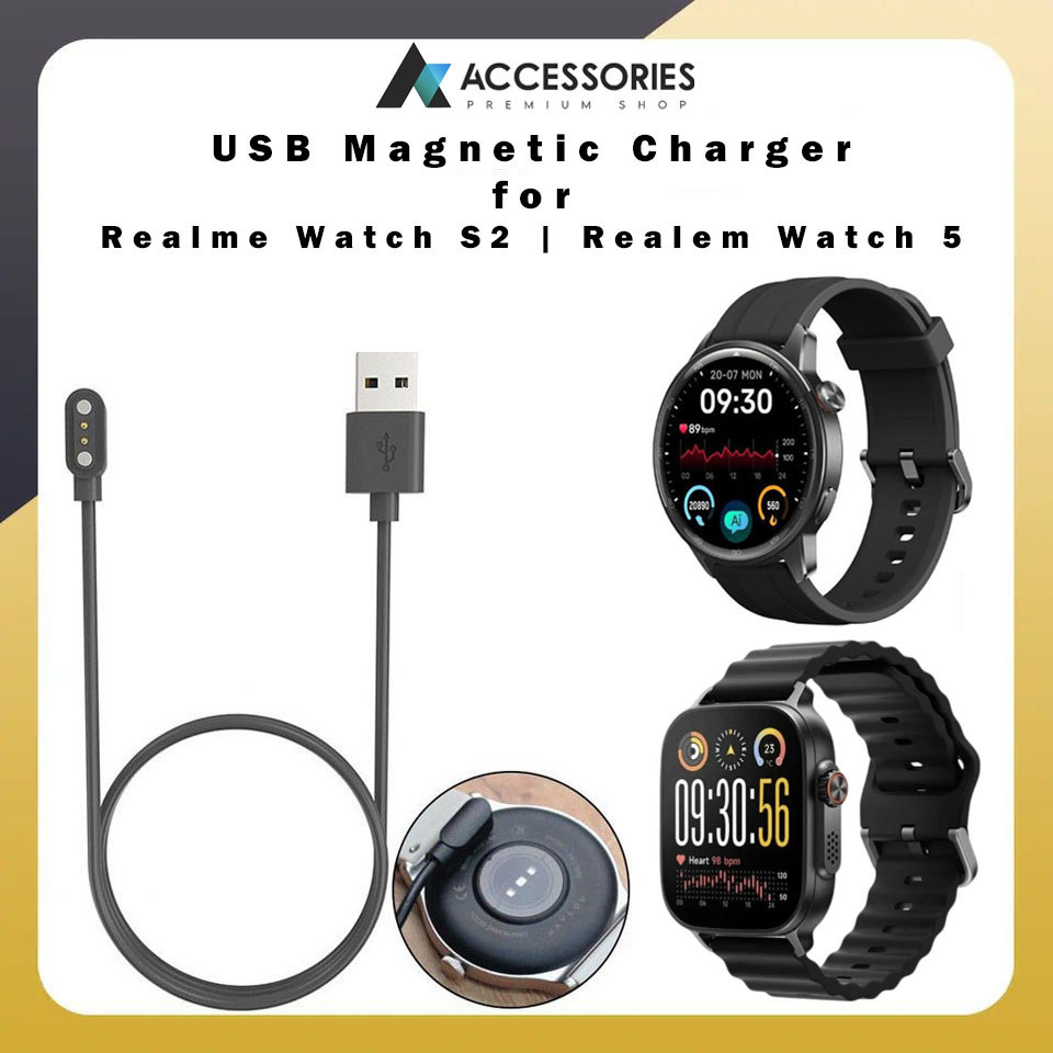 USB Magnetic Charger For Realme Watch S2 | Realme Watch 5 Charging ...