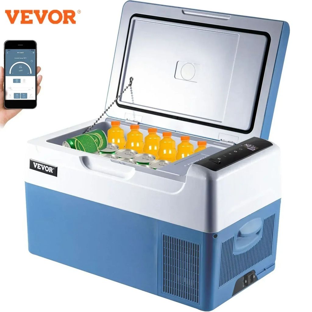 VEVOR Car Fridge 22L Car Refrigerator 12/24v Car Refrigerator ...