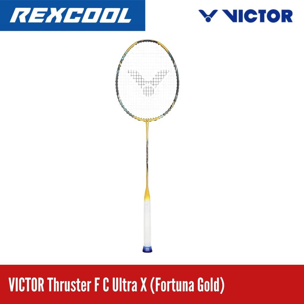 VICTOR Thruster F C Ultra X (Fortuna Gold) Badminton Racket | TK-F C ...