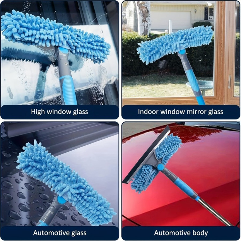 4m Ultra-Long Two-In-One Window Cleaning Scraper Glass Cleaning Handy ...